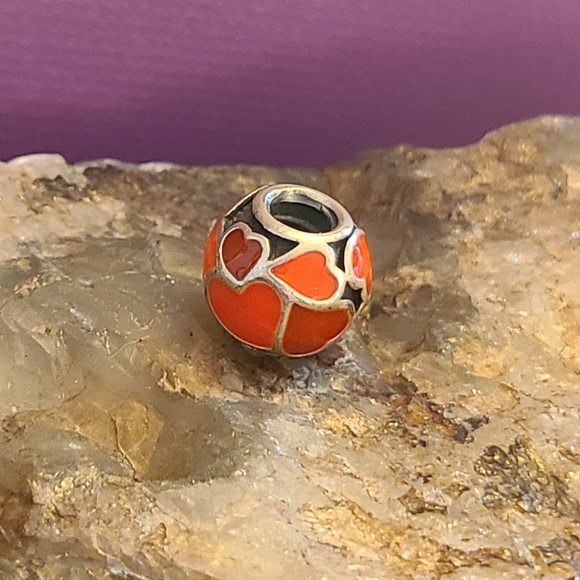 Pandora | Jewelry | Pandora Sterling Silver Charm Bracelet Red Enamel ...